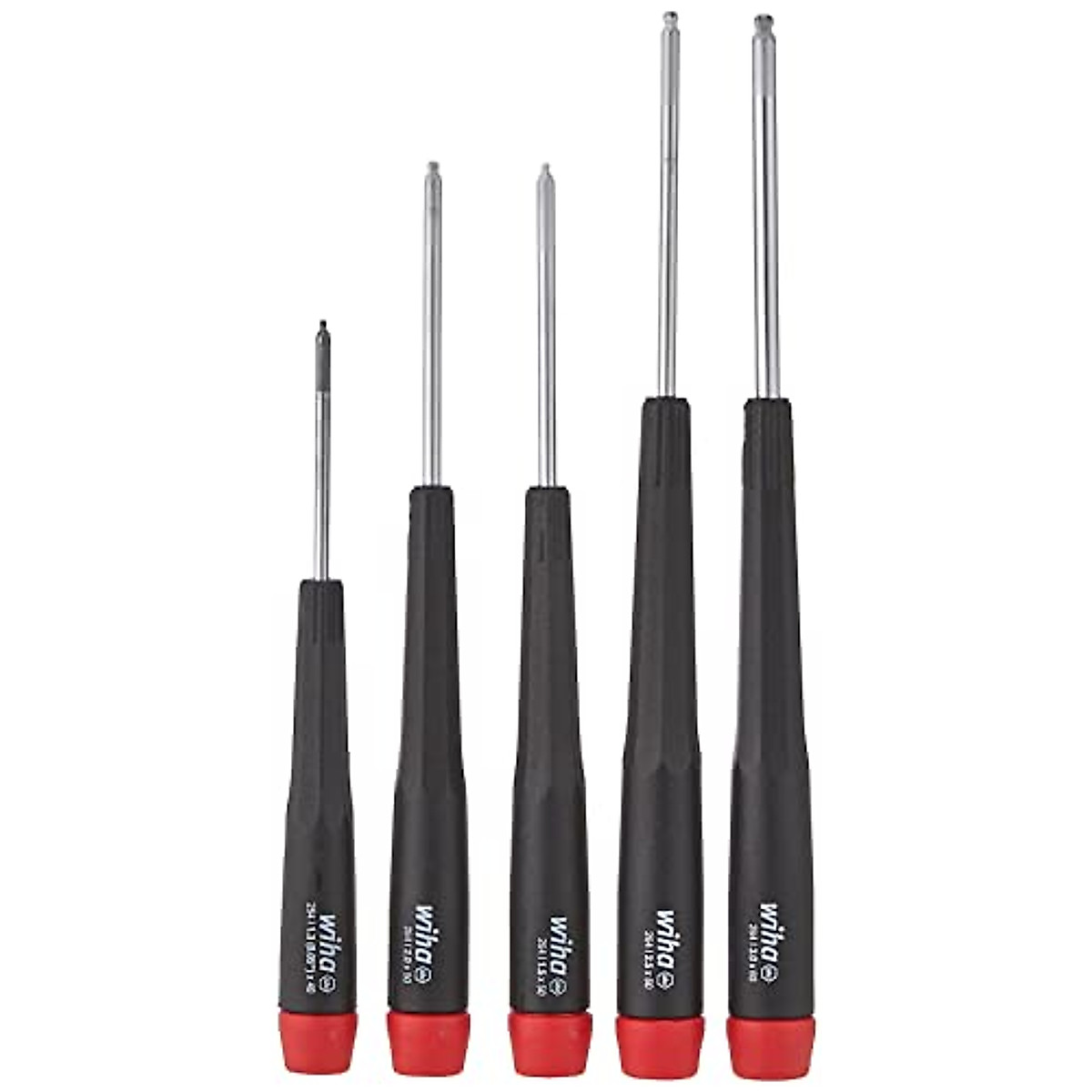 Wiha 26491 5-Piece Ball Metric End Hex Driver Set