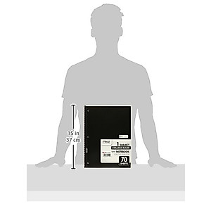 Mead Spiral Notebook, College Ruled, 1 Subject, 70 Sheets, 7.5" x 10.5", 12 Pack, Assorted Colors (05512-12)