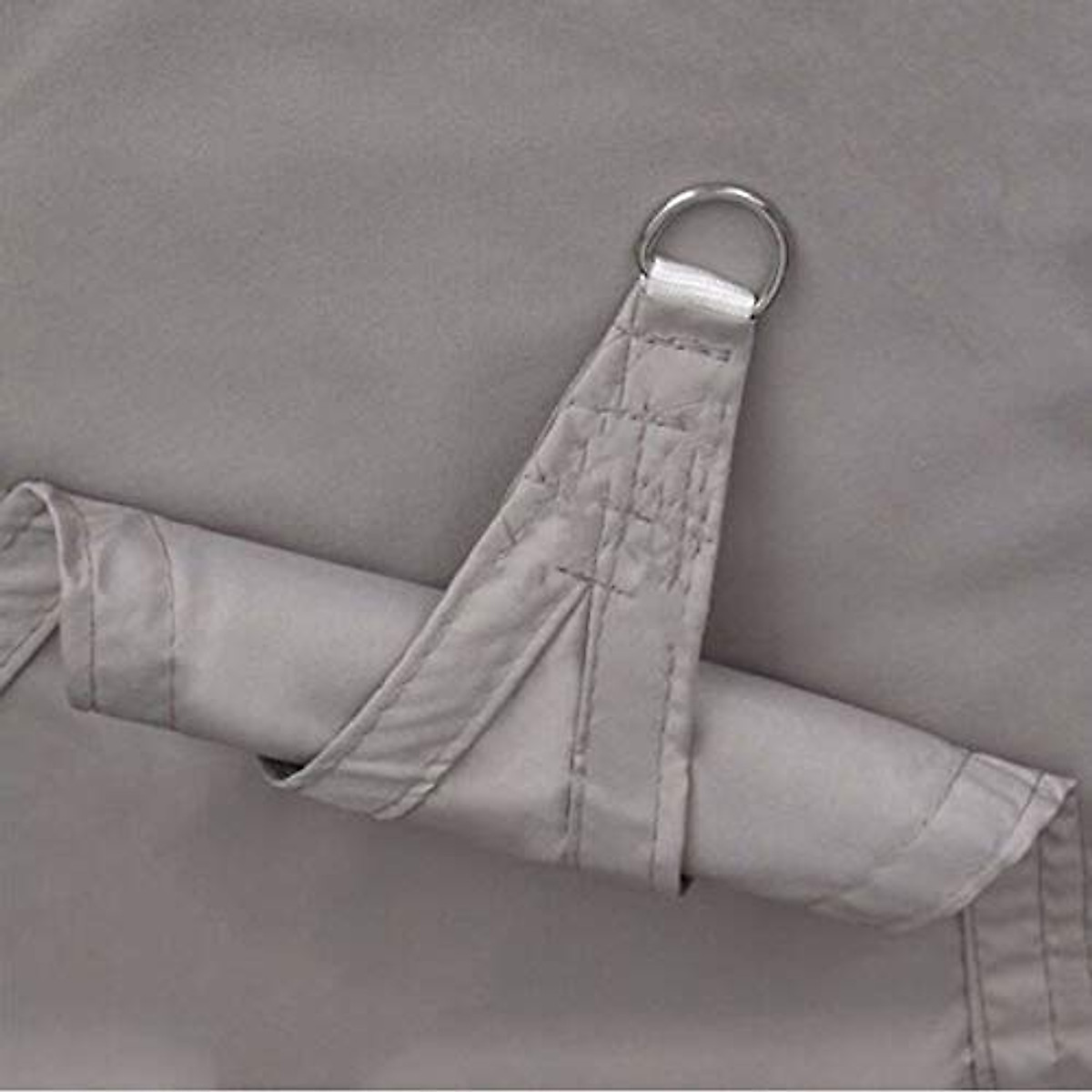 LKXHarleya 6.5ft x 6.5ft x 6.5ft Sun Shade Sail Triangle Canopy, Waterproof UV Block for Patio Garden Outdoor Facility and Activities(Grey)