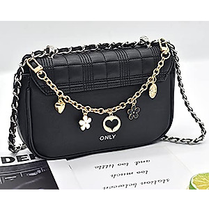 HOSBY Bag Charm Handbag Chains Decoration for Women, Sparkling Pendant Accessories for Purse Designer Shoulder Bag (B)
