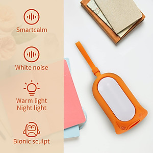 Adormiddot Portable White Noise Machine with Soothing Natural Sound Nursery Lamp Powered by USB. Sound Machine for Baby Sleeping,Office Privacy,Sleep Therapy