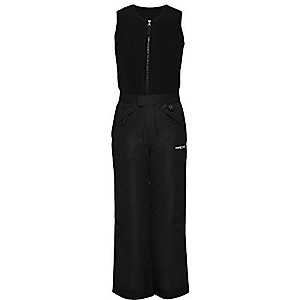 Arctix Kids Limitless Fleece Top Bib Overalls, Black, Medium