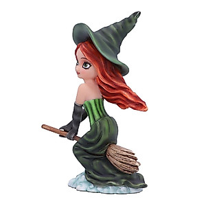 Nemesis Now Willow Witch Figurine, Green, 16cm
