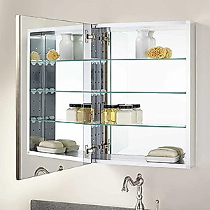 Signature Hardware 412761 Bernstein 20" x 26-1/8" Framed Single Door Medicine Cabinet