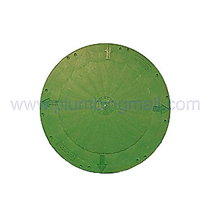TUF-Tite 24" Heavy Duty Flat Riser Lid for TUF-Tite Risers or Corrugated Pipe Risers, Green