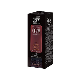 Men's Grooming Kit by American Crew, Shampoo, Conditioner & Body Wash for Men, 3-in-1, Tea Tree Scent, 15.02 Fl Oz, Pomade for Men 3 Oz
