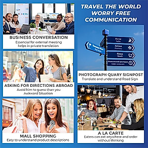 DoDoDuck 3 Language Translator Device, Offline Translation, No WiFi Needed, Offline 2 Way Translation in 12 Languages,109 Online, Bluetooth | Integrated AI Assistant……