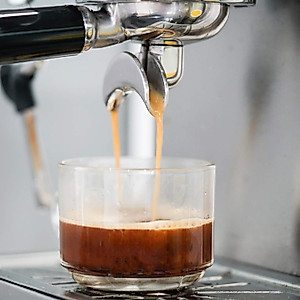 QAPPDA Clear Coffee Mug With Handle 6 oz, Glass Mugs With Handle,Warm Beverage Mugs,Glass Cups Tea Cups Latte Cups Cappuccino Mugs Set of 12 KTZB58