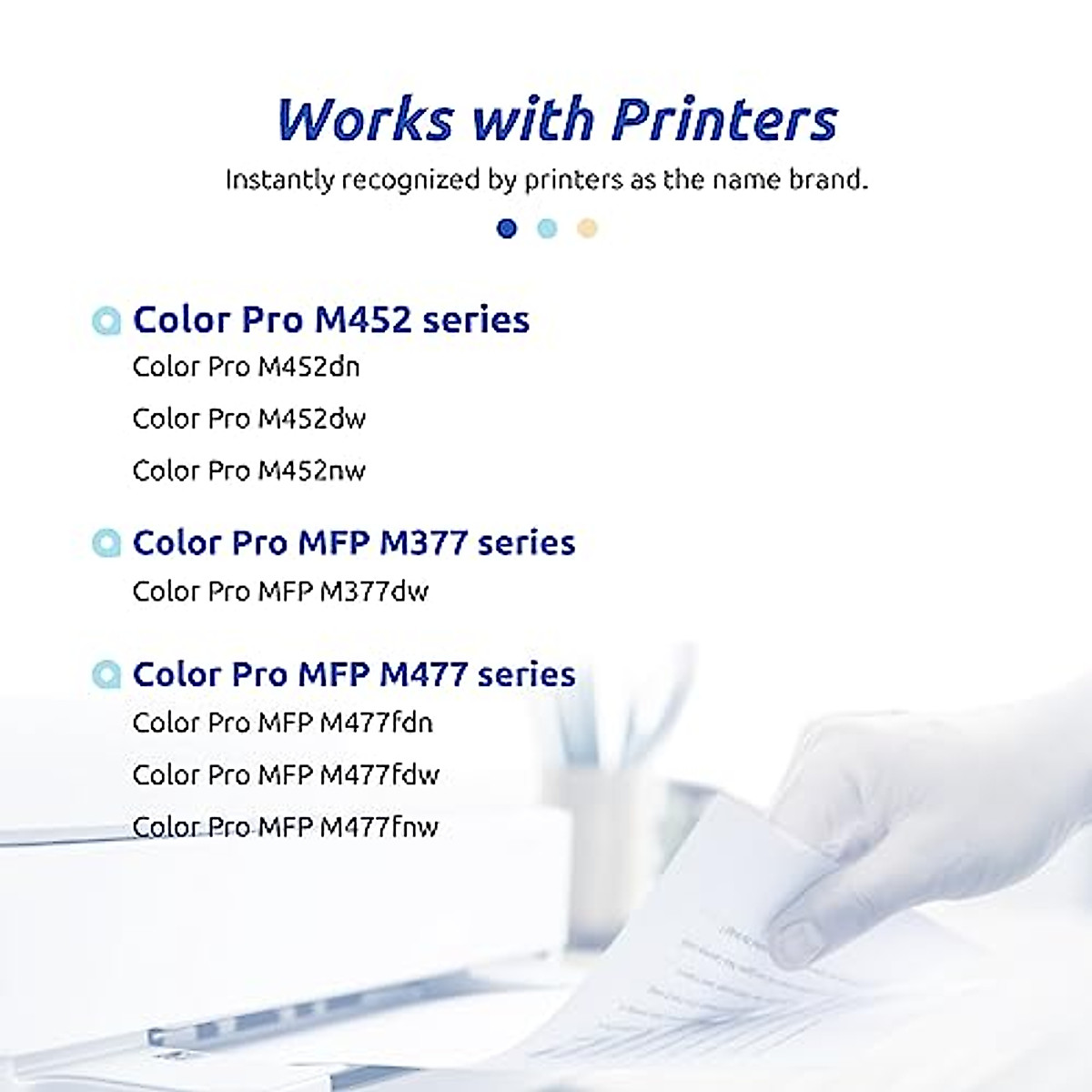 INK E-SALE Remanufactured CF410X Toner Replacement for HP 410X CF410X CF411X CF412X CF413X High Yield 4-Pack Color Set for HP Pro M452dn M452dw M452nw MFP M477fdw M477fnw M477fdn M377dw Printer