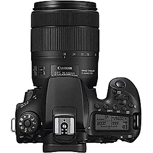 Canon DSLR Camera [EOS 90D] with 18-135 is USM Lens | Built-in Wi-Fi, Bluetooth, DIGIC 8 Image Processor, 4K Video, Dual Pixel CMOS AF, and 3.0 Inch Vari-Angle Touch LCD Screen, Black