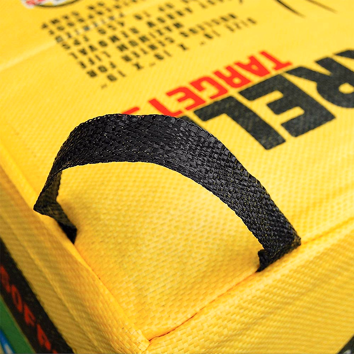 Morrell Double Duty 450 FPS Cube Field Point Archery Bag Target with Traditional Bullseyes, Nine-ball, Dartboard Game, and Deer Vitals, Yellow