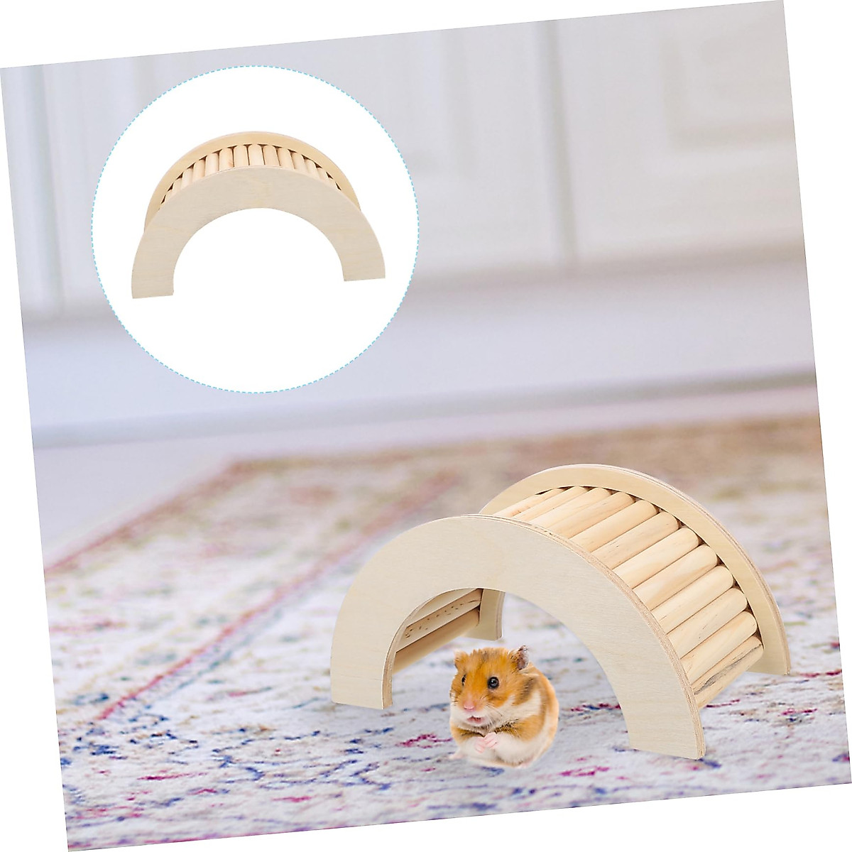 Balacoo 1Pc Hamster Climbing Ladder Toys for Hamsters Lovely Climbing Bridge Hamster Climbing Toy Bendy Bridge Hamster Rat Exercise Toy Candy Toys Hamster Hiding Place Seesaw Arched Wooden