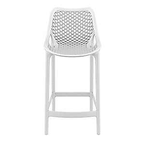 Compamia Air Patio Counter Stool in White (Set of 2)