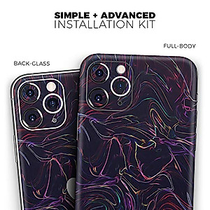 Design Skinz Liquid Abstract Paint Remix V26 - DesignSkinz Protective Vinyl Decal Wrap Skin Cover Compatible with The Apple iPhone 7 (Full-Body, Screen Trim & Back Glass Skin)