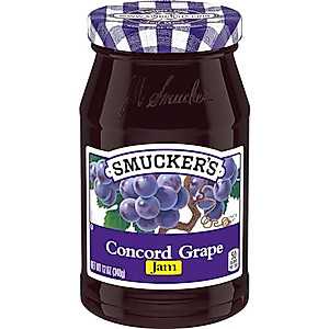 Smucker's Concord Grape Jam, 12 Ounces (Pack of 6)