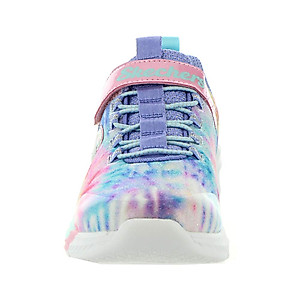 Skechers girls Dreamy-lites Sunny Groove Sneaker, Lavender/Multi, 2 Little Kid US