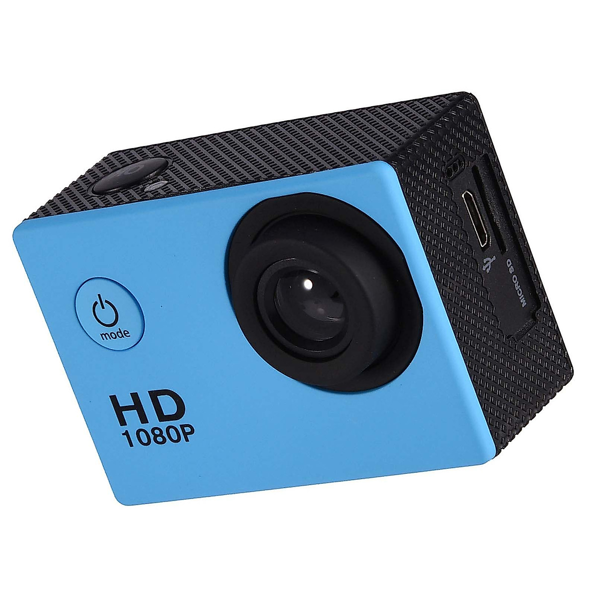 fosa Action Camera Waterproof Outdoor Sports Cam with Waterproof Housing Case, Cycling Sports Mini DV Camcorder Build in Rechargeable Batteries with Mounting Accessories Kits(Blue)