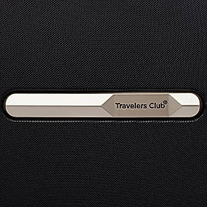 Travelers Club 20" Richmond Spinner Carry-On Luggage, Black, 20 Inch