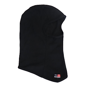 BOCOMAL FR Balaclava Face Mask 7oz Flame Resistant Covering Welding Hood Arc Rated NFPA2112 CAT2 One Size Black
