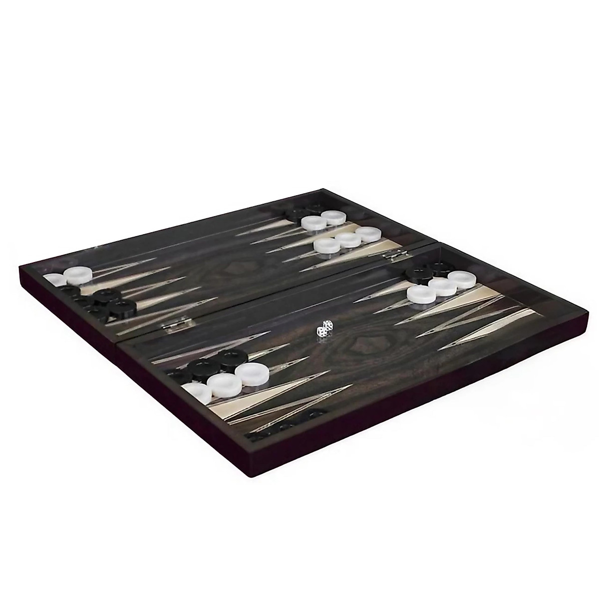 LaModaHome Classic Backgammon Set for Adults and Kids, Wooden Folding Board, Magnetic Clothing, Family and Friends Fun, Premium Turkish Travel Outdoor and Indoor Strategy Game - Brown