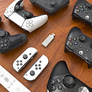 MAYFLASH Magic-NS Lite Wireless Bluetooth USB Adapter for Switch, Windows, Steam Deck, macOS, Raspberry Pi, Compatible with Xbox Series X & S, One Bluetooth Controller, PS5 Controller and More