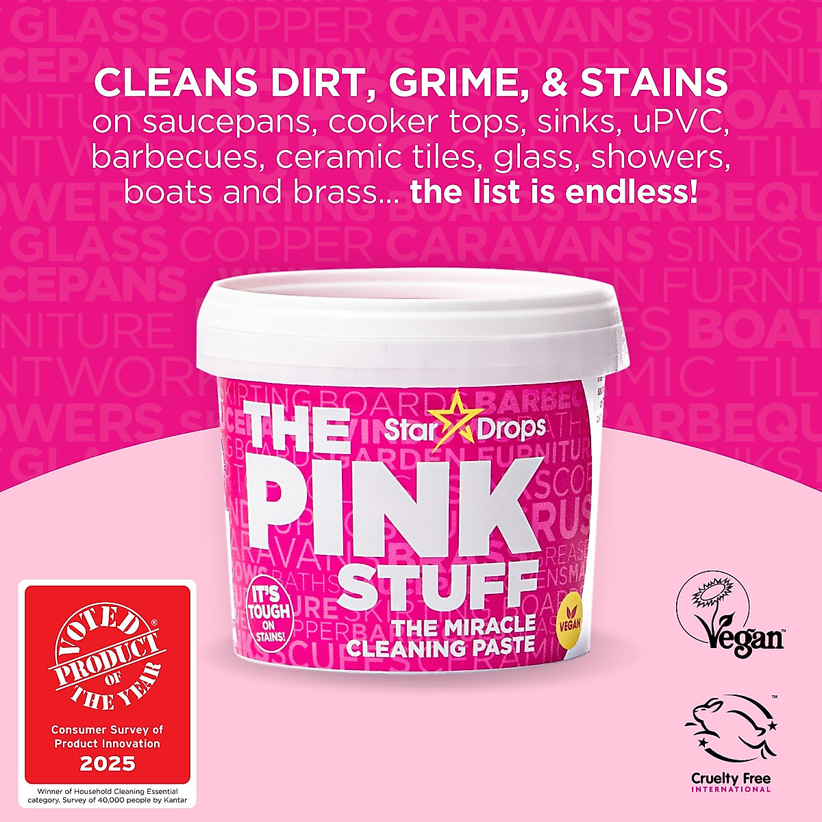 Stardrops - The Pink Stuff - The Miracle All Purpose Cleaning Paste