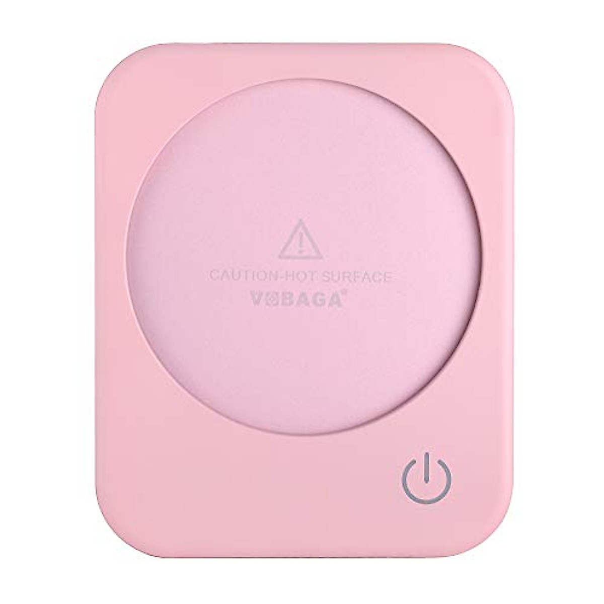 VOBAGA Coffee Mug Warmer with 4 Hours Auto Shut-Off, Coffee Warmer Plate for Office Home Desk Use with 3 Temperature Settings, Electric Cup Warmer for Cocoa,Tea, Milk, Water, Pink (No Cup)