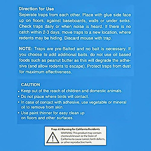 SteadMax 6 Large Glue Traps with Enhanced Stickiness, Professional Strength Mouse Traps, Ready-to-Use, for Rats, Mice and Pests (6 Pack)