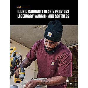 Carhartt Men's Knit Cuffed Beanie, Brown, One Size