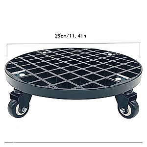 CLoxks Vase Bonsai Base Heavy Duty Plant Stand with Wheels, Round Plant Caddy On - Outdoor Flower Pot Rack On Rollers - Indoor Dolly Holder Rolling Bonsai Base (Size : Large)