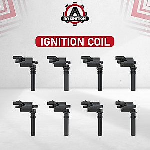 Ignition Coil Pack Set of 8-5.7L V8 Hemi Engine - Replaces 56028394AB, 56028394AC - Compatible with Chrysler, Dodge & Jeep Vehicles - 2005 300, 04-05 Durango, 2005 Magnum, Ram, Grand Cherokee