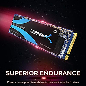 SABRENT 2TB Rocket NVMe PCIe M.2 2280 Internal SSD High Performance Solid State Drive (SB-ROCKET-2TB)