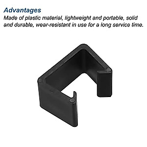 PATIKIL Patio Furniture Clips, 16 Pack 43mm Dia Sofa Rattan Furniture Clamps Wicker Fixed Connection Chair Fasteners for Outdoor Garden, Black