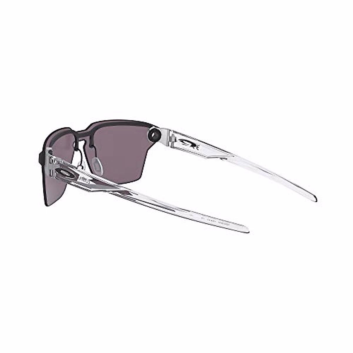 Oakley Men's OO4139 Lugplate Square Sunglasses, Satin Black/Prizm Grey, 39 mm