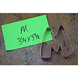 The Letter M Copper Alphabet Cookie Cutter