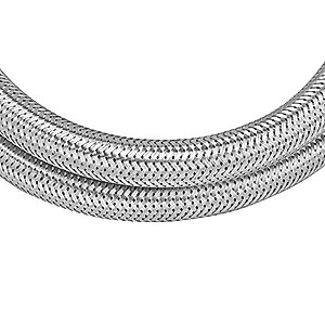 only fire 2pcs 1/4" Male NPT RV Propane Hose 12inch Stainless Braid Pigtail Hose Connector with Type 1 Connection