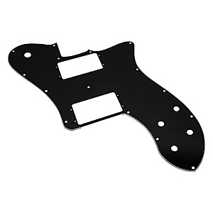 1Pcs Yootones US 72 Telecaster Guitar Pickguard Compatible with Electric Guitar Guard Plate Accessories (3Ply Black)