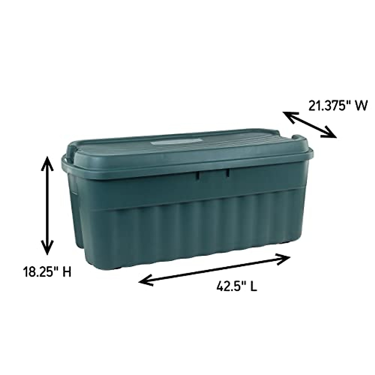 Rubbermaid ECOSense Storage Containers with Lids, 54 Gal Pack of 2, Durable and Reusable Stackable Storage Bins for Garage or Home Organization, Made From Recycled Materials