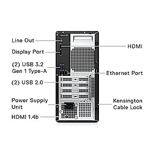 Dell Inspiron 3910 Desktop - Intel Core i7-12700 Processor, 16GB DDR4 RAM, 512GB SSD, Intel UHD 770 Graphics, Intel Wi-Fi 6, 2 Years On Site + 6 Months Migrate, Windows 11 Pro - Mist Blue