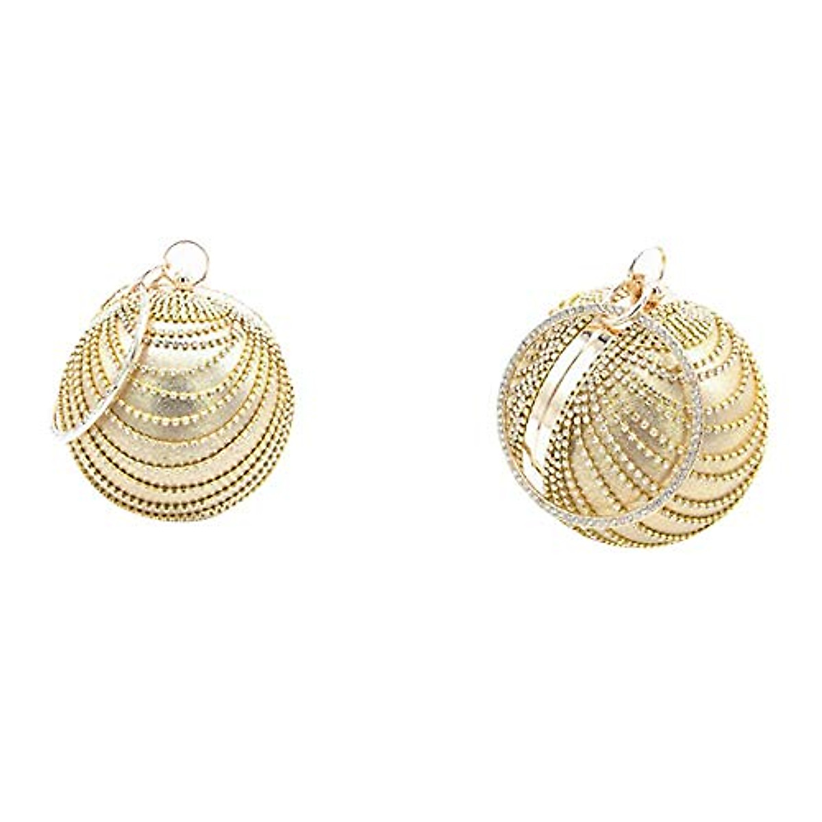 jessie Women Crystal Rhinestone Round Ball Evening Bag Clutch Purse Prom Party Handbag