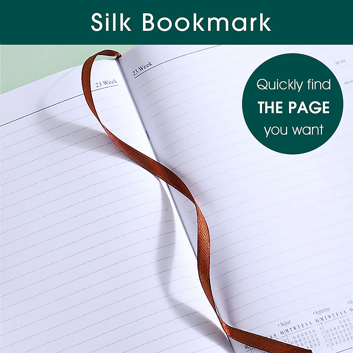 Daily Planner 2023, To Do List Notebook Planner Weekly and Monthly with Sticky Notes, Soft Cover 300 Pages (6x8") (Pink)