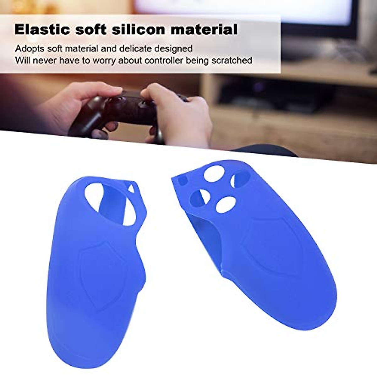 Gamepad Cover Split Gamepad Cover Soft Material for Home Office Slim(sea ​​Blue)