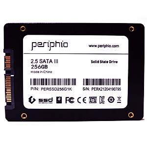 Periphio SSD 256GB 2.5" SATA3 High Speed Performance Boost Internal Solid State Drive for PC, Laptop, MAC