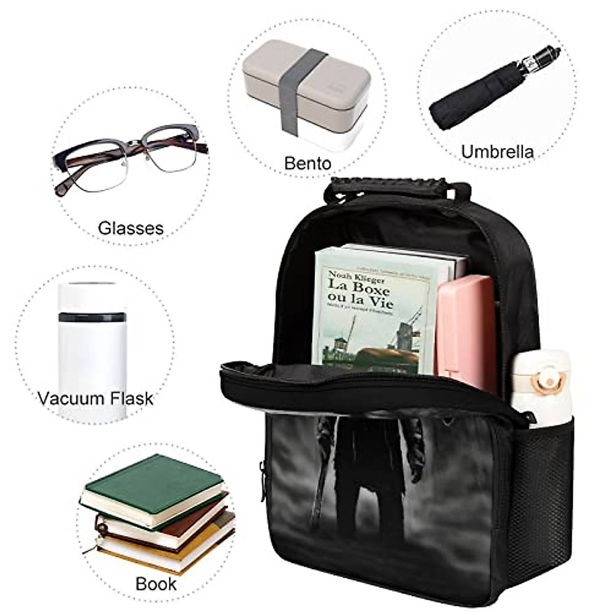 Halloween Horror Movies Backpack for Boys Girls Backpack Laptop Durable Waterproof Bookbag for Teens