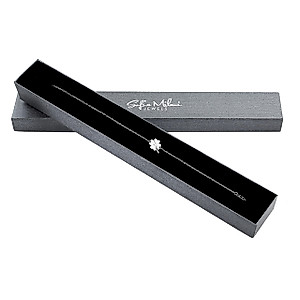 Sofia Milani - Solid 925 Sterling Silver Bracelet for Women - with Zirconia Stone - Cloverleaf Pendant - B0276