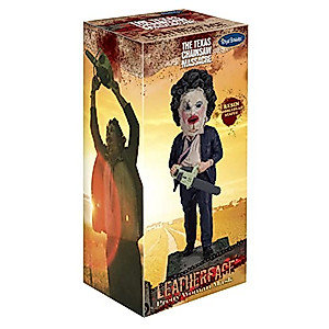 Spirit Halloween The Texas Chainsaw Massacre Leatherface Pretty Woman Mask Bobblehead Statue | Officially Licensed | Leatherface | Horror Collectible