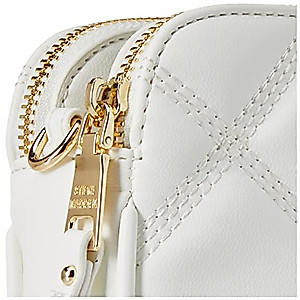 Steve Madden Daisy Quilted Crossbody, White