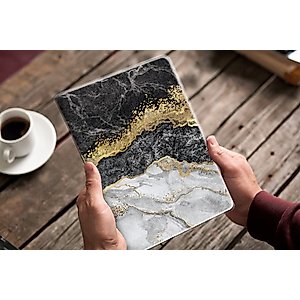 Covers for Kindle Fire HD 10 Tablet 11th Gen 2021 White Marble Fire Tablet 10 Plus Case 10.1 Inch Multi- Viewing Angles All-New Amazon Fire 10 Cases