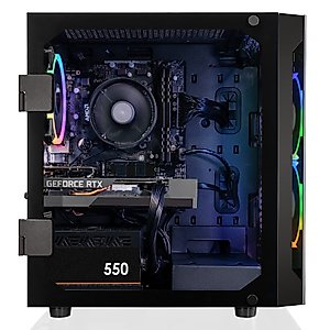CLX Set Gaming Desktop - AMD Ryzen 7 5700X 3.4GHz 8-Core Processor, 16GB DDR4 Memory, GeForce RTX 3050 8GB GDDR6 Graphics, 500GB SSD, 2TB HDD, WiFi, Windows 11 Home 64-bit