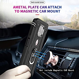 LeYi for Moto G Power 2021 Case with [2 Pack] Tempered Glass Screen Protector (Not Fit 2020/2022), [Military-Grade] Shockproof Phone Case with Kickstand for Motorola Moto G Power 2021, Black